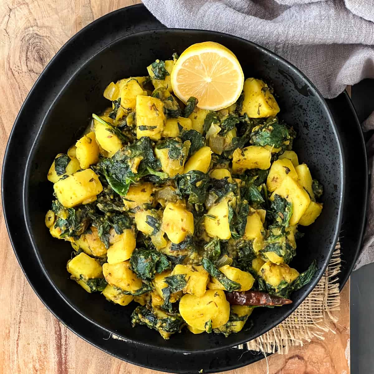 Easy Aloo Palak Recipe