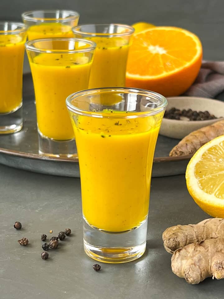 Healthy Ginger Turmeric Shot Recipe