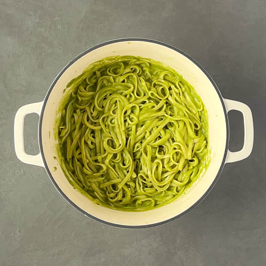 Easy Trenette Al Pesto