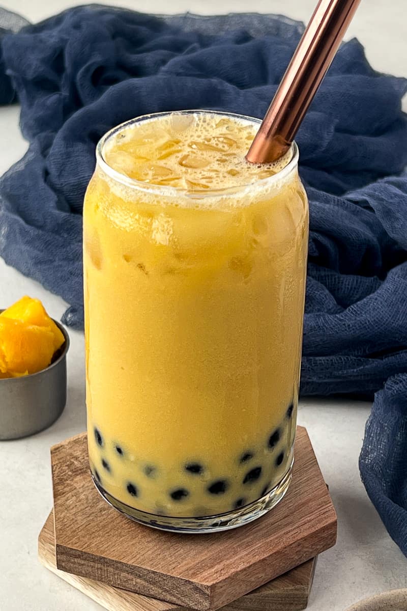 Tropical Mango Boba Tea
