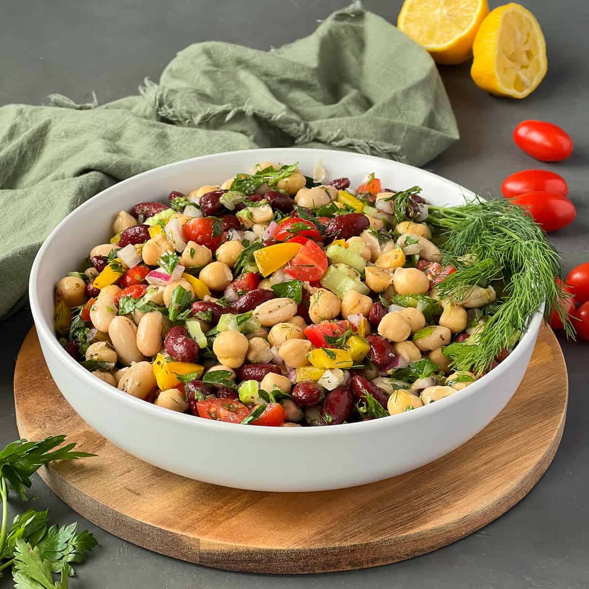 Easy Vegan Bean Salad