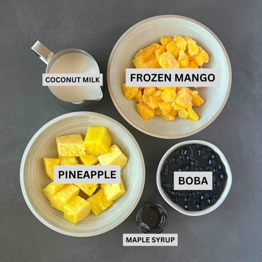 Easy Boba Smoothie (3 Flavors)