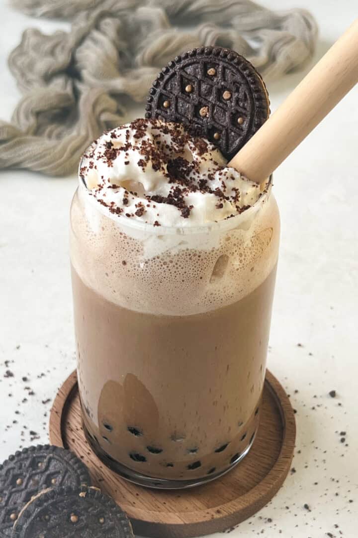 Creamy Oreo Milk Tea Boba