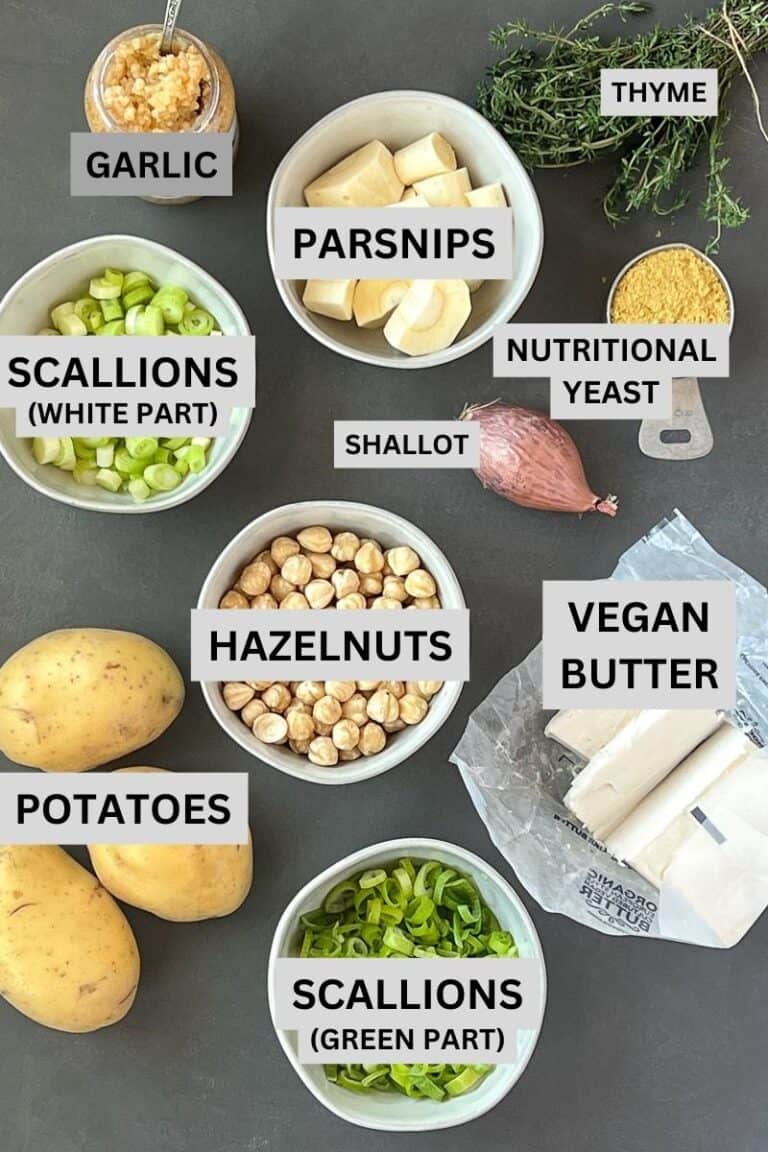 Creamy Vegan Hazelnut & Parsnip Soup