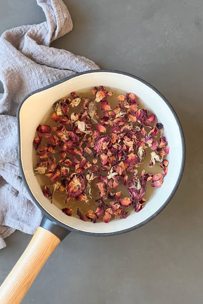 15-Minute Rose Simple Syrup