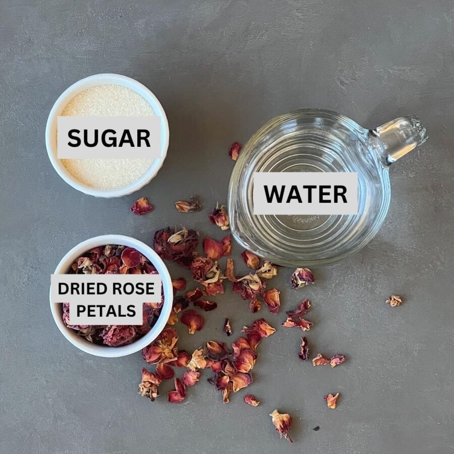 15-Minute Rose Simple Syrup