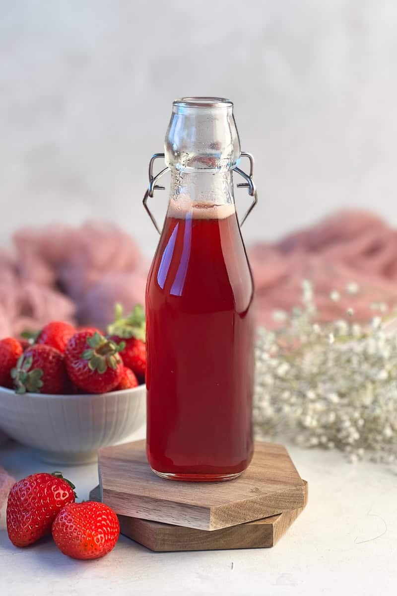 Fresh Strawberry Simple Syrup