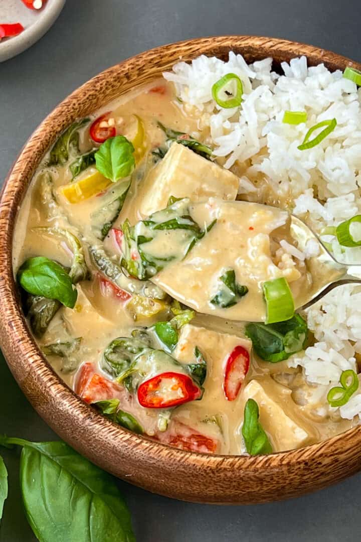 Vegan Thai Panang Curry (Easy 15-Minute One-Pot Dinner)