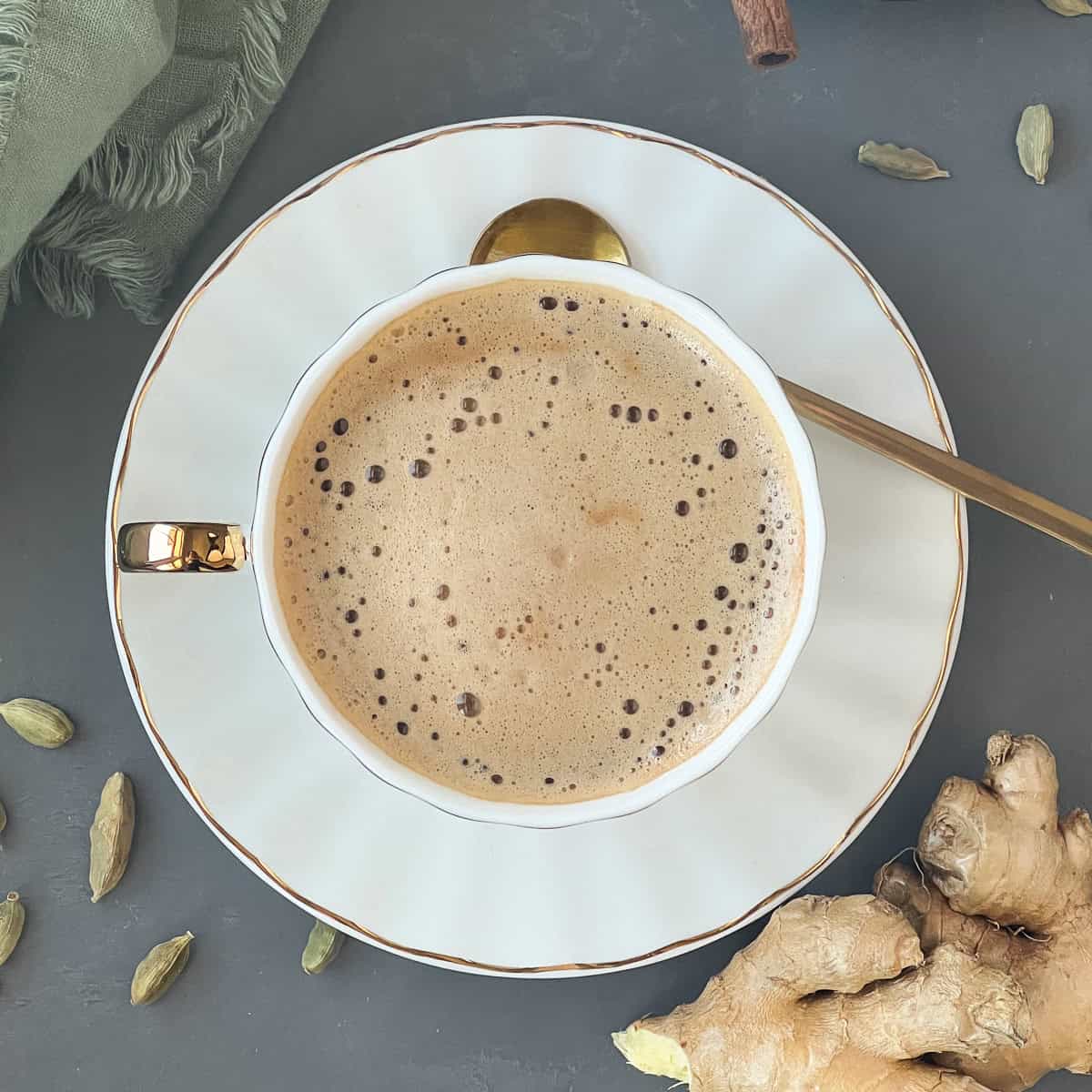 Ginger Milk Tea - Green Heart Love