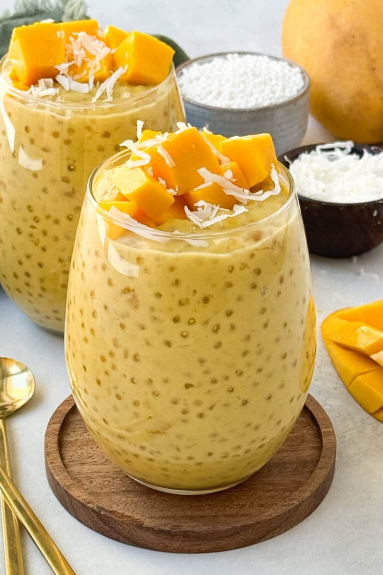 Vegan Tapioca Pudding (Made with Fresh Mango)