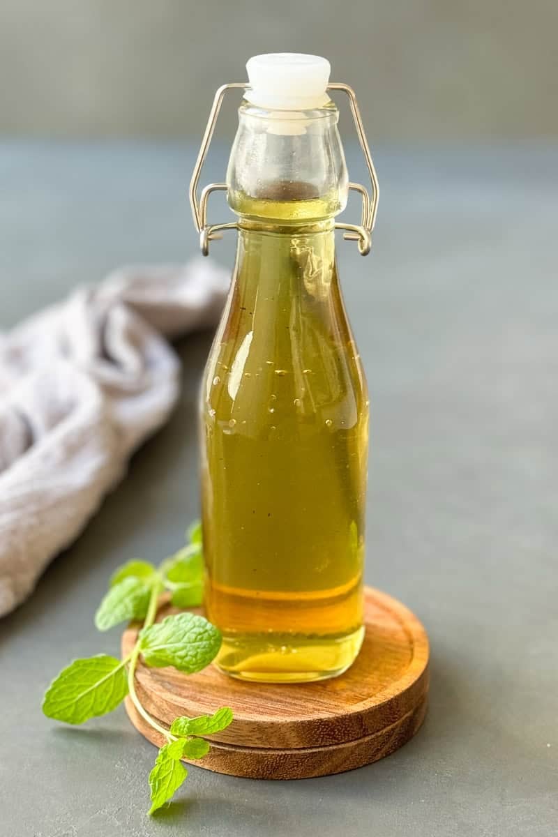 Mint Simple Syrup (Only 3 Ingredients)
